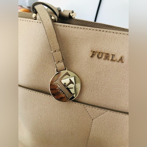 Furla | Bags | Like New Furla Beige Tote Bag | Poshmark
